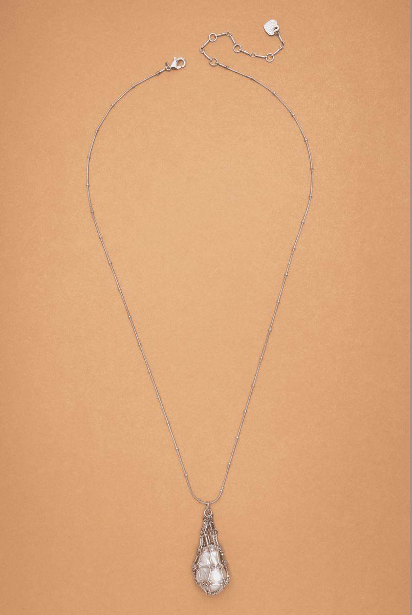 SILVER SHELL FISHNET NECKLACE – Nakamol